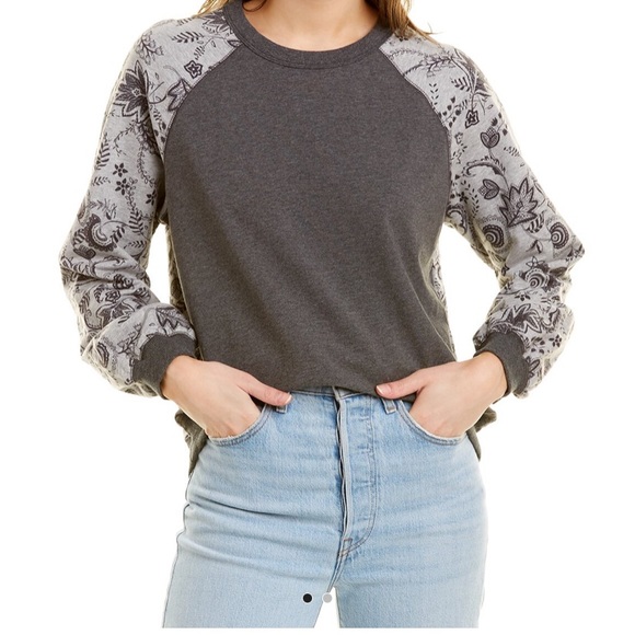 Johnny Was | Tops | Johnny Was Grey Wanders Sweatshirt | Poshmark